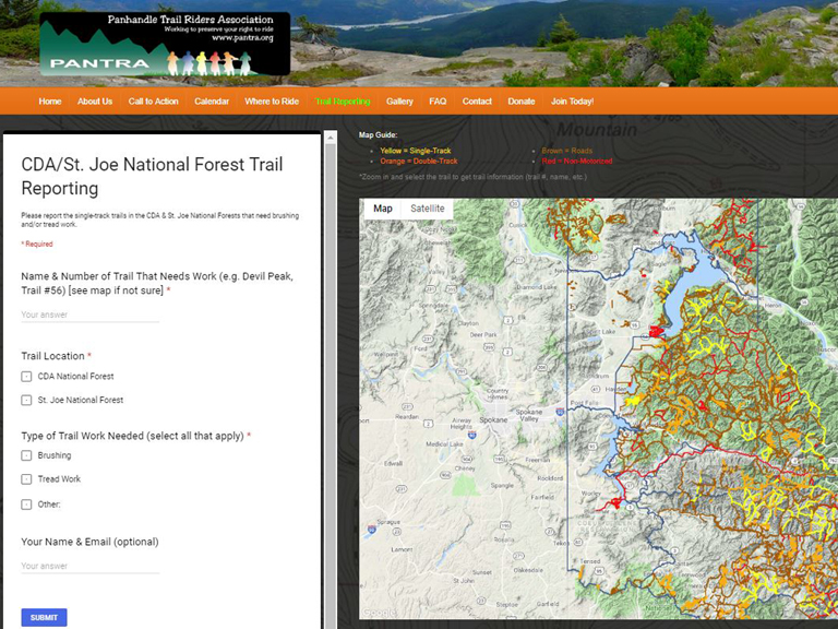 Trail Reporting – PANTRA